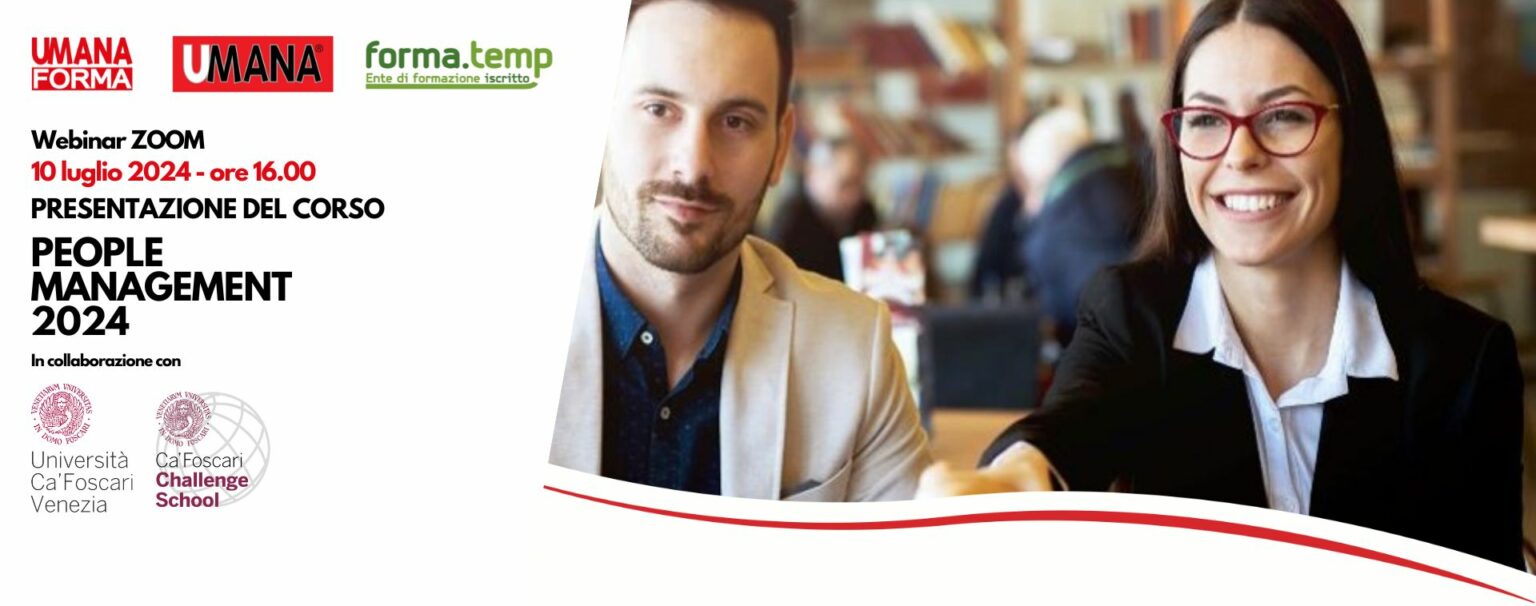 Presentazione del Corso PEOPLE MANAGEMENT 2024 - In collaborazione con Ca' Foscari Challenge ...